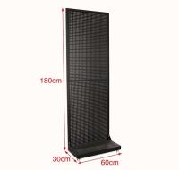 China Eco-friendly Metal Pegboard Display Rack with End Cap Hole Mesh Panel and Baskets for sale