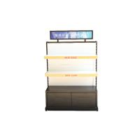 China Customized Solid Wood Cabinet Showcase Shelves for Beauty Products in Retail Stores for sale