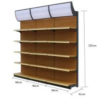 China Advertising LED Box Storage Boutique Display Shelf for Morden Style Supermarket Racks for sale