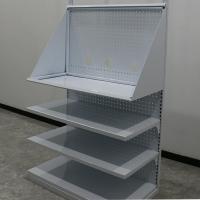 China 380kg Capacity Retail Display Racks for Metal Goods Cosmetics Liquor PU Leather Cover for sale