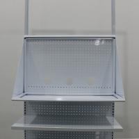 China 380kg Capacity Retail Display Racks for Metal Goods Cosmetics Liquor PU Leather Cover for sale