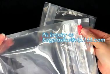buy PE EVA Slider Zip Reclosable Bags, resealable k slider bag 5kg 10kg 15kg, eco-friendly Standup Cosmetic PVC Bag Wi online manufacturer