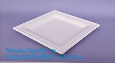 China 7 inch Pretty Food Grade Eco Biodegradable Tableware Disposable Corn Starch Plate,corn starch disposable plastic plates/ factory