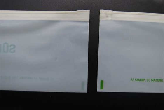 buy 100% Compostable Material Slider Grip Bag PLA Biodegradable Corn Starch Compostable Slider Lock Bag For Food Storage online manufacturer