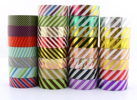 Plastic Core Washi Paper 5cm Japanese Paper Tape Card Crafting, Gift Box Package, Scrapbooking,Stationery Decoration