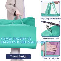 China Carry On Garment Bag For Business Travel Canvas Leather Men Suit Cover, Non Woven Dust Cover Bags for sale