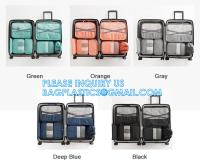 China Packing Cubes Travel Luggage Organizers With Laundry Bag,Shoe Bag And Toitetrybag, Luggage For Carry On Suit for sale
