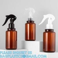 China Amber Plastic Hair Salon Liquid Spray Container Mist Spraying 180ml Domestic Disinfectant Refill Trigger Pet for sale