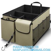 China Trunk Organizer Foldable Car Storage Boxes Car Storage Bag, Organizer Multi-Compartment Collapsible Trunk storage for sale