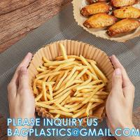 China Air Fryer Disposable Paper Liner Reusable Air Fryer Liners, Round Air Fryer Parchment Paper, Non-Stick Food Grade for sale
