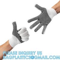 China Cotton PVC Dotted Safety Garden Working Gloves Cotton Working Gloves, Safety Work Gloves for Industrial Work for sale