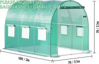 China Portable Plant GreenHouse Zippered Door Windows, Galvanized Steel Hoops, Glass Greenhouse, Polycarbonate Greenhouse for sale
