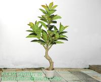 China 1.3m Potted Oak Tree Bonsai Faux House Plants For Home Decor Artificial Rubber Ficus Greenery Home Sets for sale