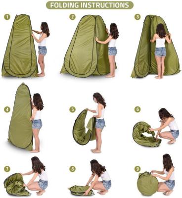 China Pop Up Privacy Tent Shower Tent Portable Outdoor Camping Bathroom Toilet Tent Changing Dressing Room Privacy Shelters for sale