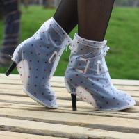 China Waterproof Plastic High Heel Boots Rain Shoes Cover For Rain,  ankle Boot Foldable Waterproof Rain Shoes covers for sale