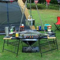 China Outdoor Spliced Camping Folding Table, Outdoor Table, Card Table, Portable Grill Table, Adjustable Heights for sale