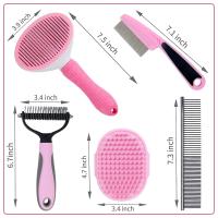 China Dog Brush Grooming Kit 5 In 1 Shedding - Dog Grooming Dog Brush for Shedding Haired Dogs, Deshedder Brush for Dogs for sale