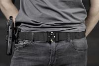 China Tactical Belt ornaments Gun Belts Rigger Webbing With Heavy-Duty Quick-Release Buckle And EDC Molle Pouch for sale