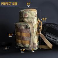 China Tactical Molle Water Pouch, Tactical Bottle Holder ornaments Water Bottle Bag Hydration Carrier H20 Pouch Kettle Pouch for sale