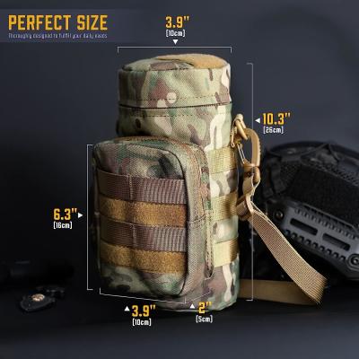 China Tactical Molle Water Pouch, Tactical Bottle Holder ornaments Water Bottle Bag Hydration Carrier H20 Pouch Kettle Pouch for sale