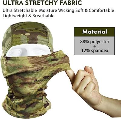 China Outdoor Camouflage Tactical Mask Scarf ornaments Camo Face Mask Bandana Balaclava Hood Headwear Men Women Tactical for sale