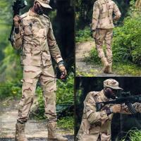 China ornaments Uniform Suit Unisex Lightweight ornaments Camo Tactical Camo Hunting Combat BDU Uniform Army Suit Set for sale
