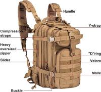 China Small 30L Rucksack ornaments Tactical Backpack Outdoors Bug Out Bag Packable Backpack Lightweight Casual Daypack for sale