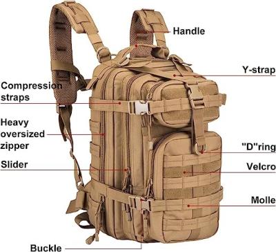 China Small 30L Rucksack ornaments Tactical Backpack Outdoors Bug Out Bag Packable Backpack Lightweight Casual Daypack for sale