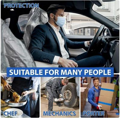 China Disposable Seat Covers, Car Disposable Universal Pla Seat Covers for Airplane Seats, Salon Chairs, Restaurant Seat for sale