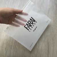 China Custom Matte/Frosted Biodegradable Plastic Packaging Zipper Bags, T Shirt Swimwear Zip Lock Clothing Bags With Logo for sale