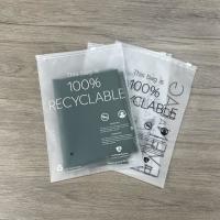 China Wholesale Custom Logo Frosted Plastic Bag Clothes Zip Lock Self Sealing Bag Clothing Packaging Frosted Zipper Bags for sale