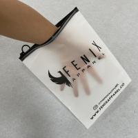 China Custom Logo Resealable Frosted Zip Lock Bag Dress Cosmetics Wig Swimsuit Packaging Bag Zipper Bags For Cloth for sale