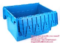 China Collapsible Storage Bin With Lid - 48L Foldable Plastic Box For Garage, Car Trunk, And Organization - Stackable Lidded Container for sale