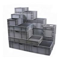 China Heavy Duty Durable Solid Box Crate Stackable Plastic Logistic Crate Euro Storage Box Euro Standard Transport Use Plastic Logistics Box | Stackable Solid Crate For Heavy Load Applications for sale