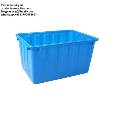 China Square Rectangular Storage Plastic Tank Plastic Crate Nesting Moving Agricultural Plastic Box  Water tank Thickened Storage tank Smooth Clothing Textile Factory Storage for sale