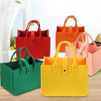 China Felt Tote Bag with Durable Handles Grocery Bags Travel Heavy Duty Shopping Find Similar Icon Felt Bags With Your Logo Large Custom Shopping Bag With Logo Felt Tote For Party Recycled Felt Tote Bag for sale