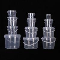 China Bucket With Lid, Clear Bucket, Plastic Food Storage Container, Ice Cream Bucket, Reusable Container, Plastic Bucket, Tub With Lid, Storage Container, Round Plastic Pail, BPA Free, Pail With Handle for sale