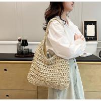 China Bolsas Personalizadas Logo Bolsos De Paja Tejida Custom Raffia Clutch Woven Crochet Shoulder Women Handbags Beach Straw Bag Mesh Beach Bag Crochet Tote Bag Straw Crochet Purses for Women Raffia Tote for sale