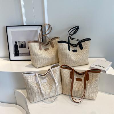 China Hand-woven Beach Bag Raffia Crochet Messenger Shoulder Bag Summer Vacation Straw Bag Manufacturers Natural Straw Paper Tote Bag Women Open Fashionable Raffia Crochet Handbags for Beach with Custom for sale