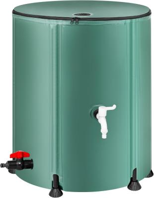 China Collapsible Rain Barrel Water Storage Containers-53 Gallon Portable Rainwater Collect System Water Tank To Collect Rainwater From Gutter Downspout Water Catcher With Spigots,Filter＆Overflow Kits for sale