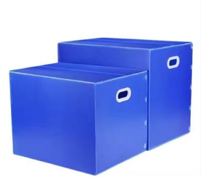 China Customizable PP Plastic Storage Box Multi-Size Foldable Moving Organization Boxes 4mm Thickness Cut Processed To Order for sale