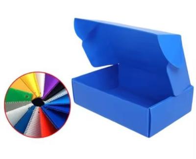 China Corrugated Plastic Carton Box Twin Wall Pp Box Shipping Box Heavy-Duty Collapsible Storage Containers 3mm Thick PP Plastic Moving Boxes Space-Saving Design Cutting Processing for sale
