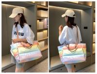 China Luxury Jelly Beach PVC Tote Bag For Women Custom Designed Fashionable Shopping Handbag With Logo Vinyl Bag Handles Sports Clear PVC Tote Bags for sale