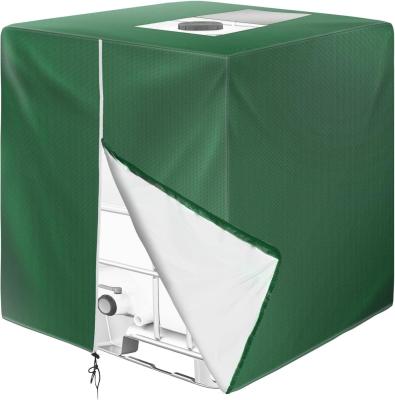 China IBC Tote Cover For 1000L Outdoor 275 Gallon Rain Barrel UV Resistant Waterproof Outdoor IBC Covers Outdoor Water Tank Covers Waterproof, 275 Gallon for 420D 1000L Garden Water Tank and Rain Barrel for sale