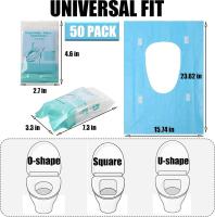 China Toilet Seat Covers Disposable 16x24 Inch XL Portable Toilet Liners Travel Seat Cover For Outdoors,Hotel, Hospital, Travel, Public Toilet Seat Cover for sale