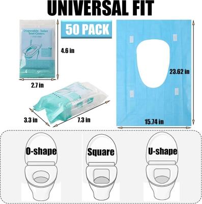 China Toilet Seat Covers Disposable 16x24 Inch XL Portable Toilet Liners Travel Seat Cover For Outdoors,Hotel, Hospital, Travel, Public Toilet Seat Cover for sale