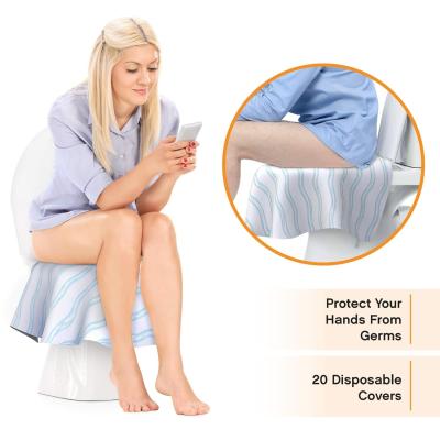 China Toilet Seat Covers Disposable Waterproof, Ideal For Kids And Adults – Extra Large, Individually Wrapped For Travel, Toddlers Potty Training In Public Restrooms for sale