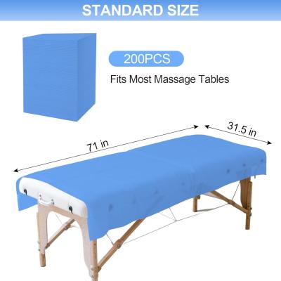 China Eco-Friendly Medical Nonwoven Fabric Disposable Waterproof Hospital Bed Sheet Disposable Sheets Sheets Waterproof Massage Table Sheets Non Woven Fabric SPA Bed for sale