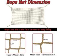 China Safety Netting Cat Balcony Rail Fall Protection Driveway Nets Black Green HDPE Safety Net For Construction Forklift Safety Rope Net Kids Pet Stairs Balcony Railings Protection Rope Netting Playground for sale