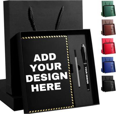 China Gift for Business Promotion Business Gift Thermo Cup Journal Gift Set Journal Pen USB Box Case Suit Package Luxury Hardcover Notebook Diary With Gift Box Gift Box With Pen And USB Promotional Gift for sale
